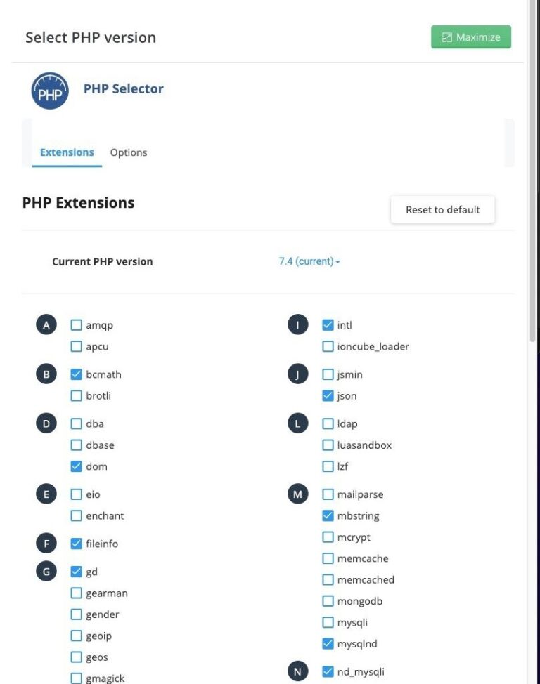 Hướng dẫn bật tắt extension PHP trên Directadmin – Wiki BizMaC